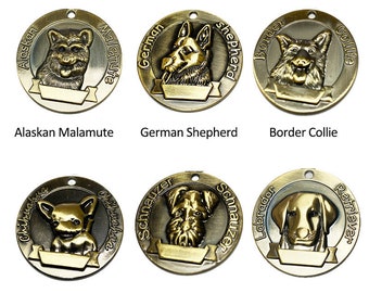 Dog Breeds Name Tag - Etsy