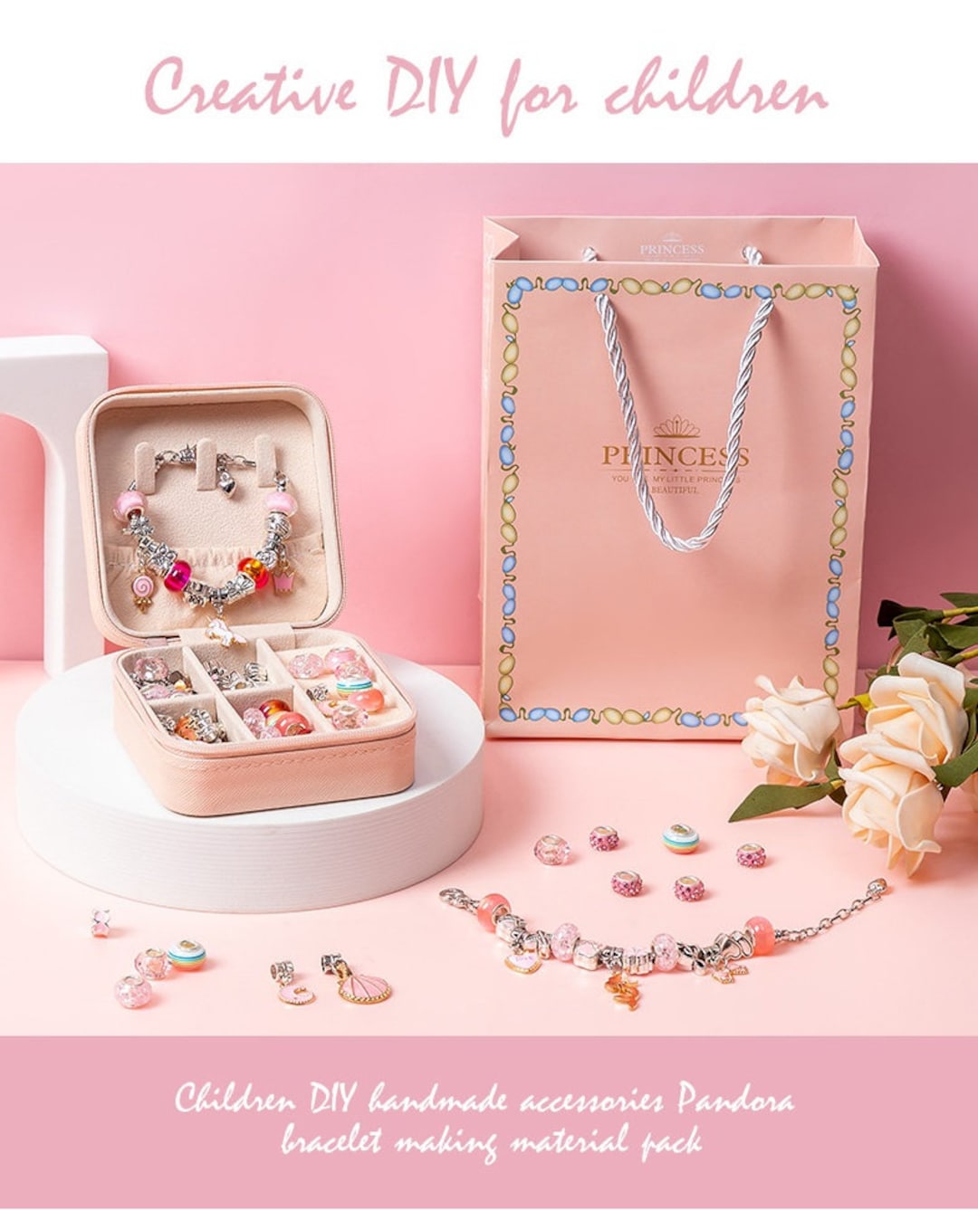 Pandora Style Charm Bracelets Girls Jewelry Gift Jewelry Making DIY ...