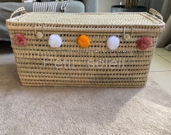 Wicker Toy Chest Personalized - Etsy
