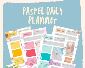 Pastel Daily Planner - Printable Daily Planner - Printable to Do List ...