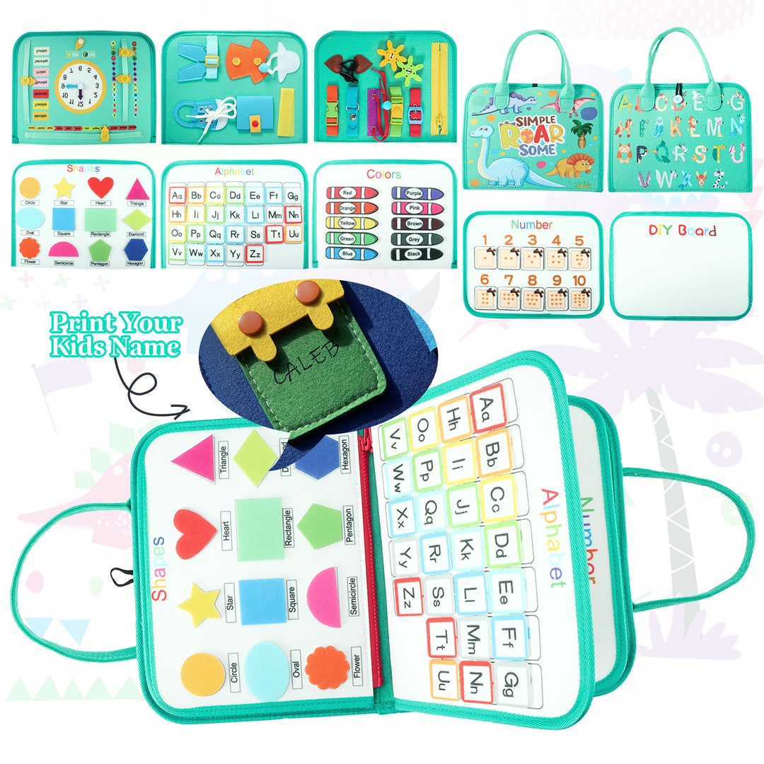 Personalized Name Custom-quiet Book Montessori Board Toys for Baby ...