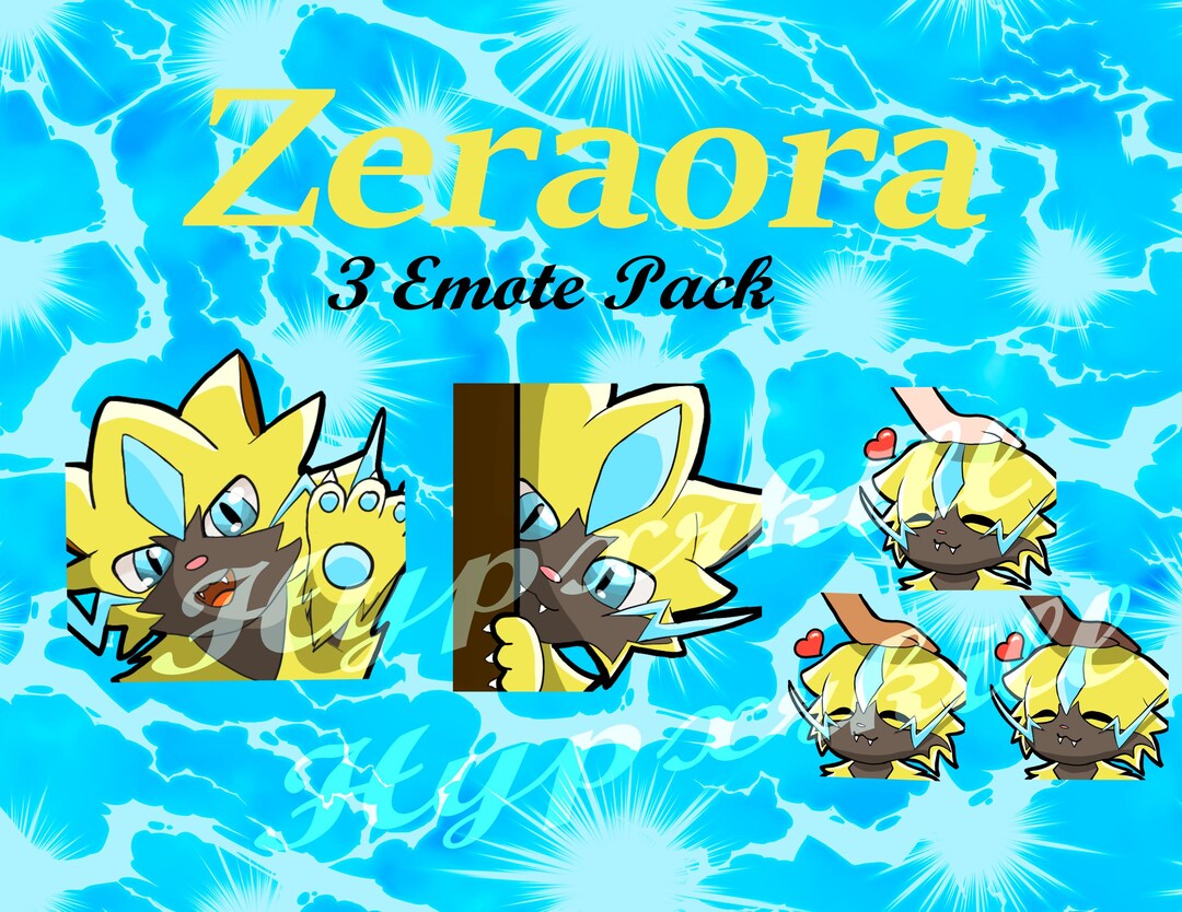 Cute Zeraora Twitch Emotes Pokemon Emotes - Etsy