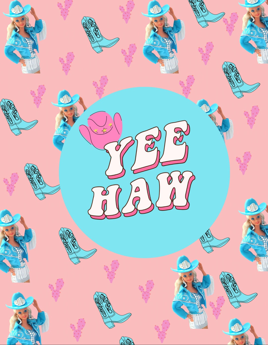 Western Barbie Png - Etsy
