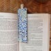 Fabric Bookmark | Blue Flower | Hand Made | Bookish | Gift for Her - Etsy