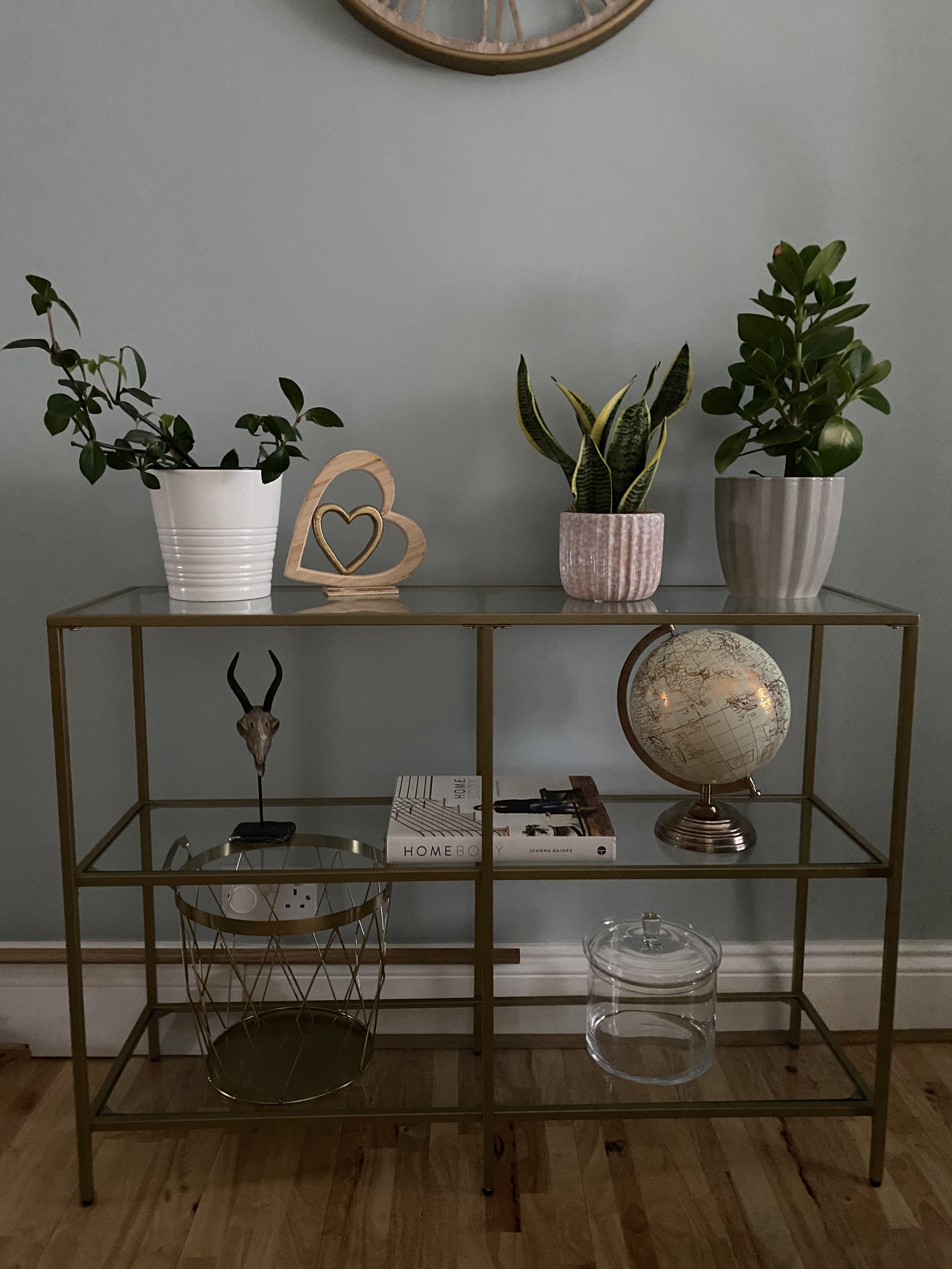 3 Tier Modern Slim Console Table With Storage Shelf and Narrow - Etsy