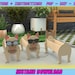 Dog Planters Box Unique Pug Planter and Pot - Wooden Planters - Laser ...