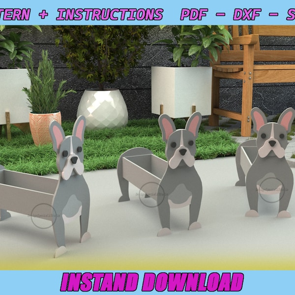 Animal Wood Planter Plans - Etsy