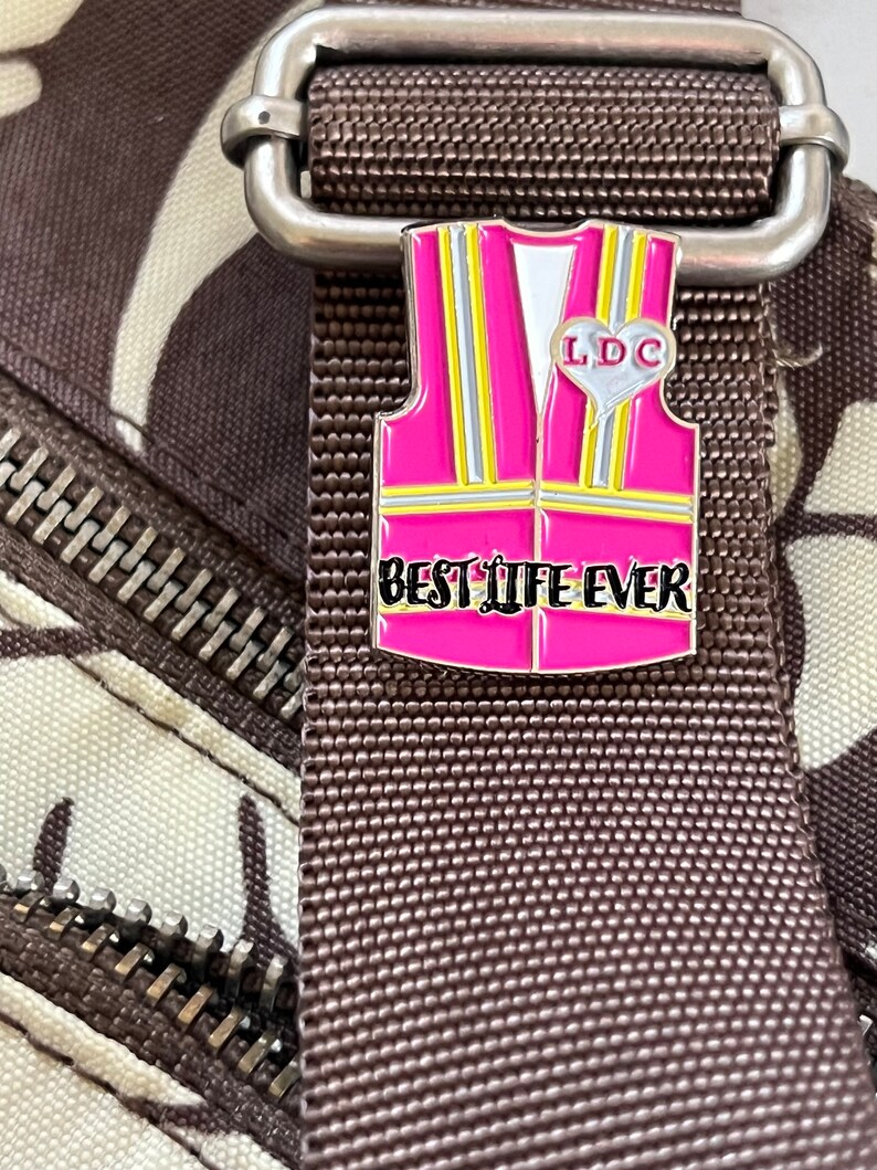 Pink Safety Vest| Best Life Ever Gift| Soft Enamel Lapel Pin| LDC Gift ...