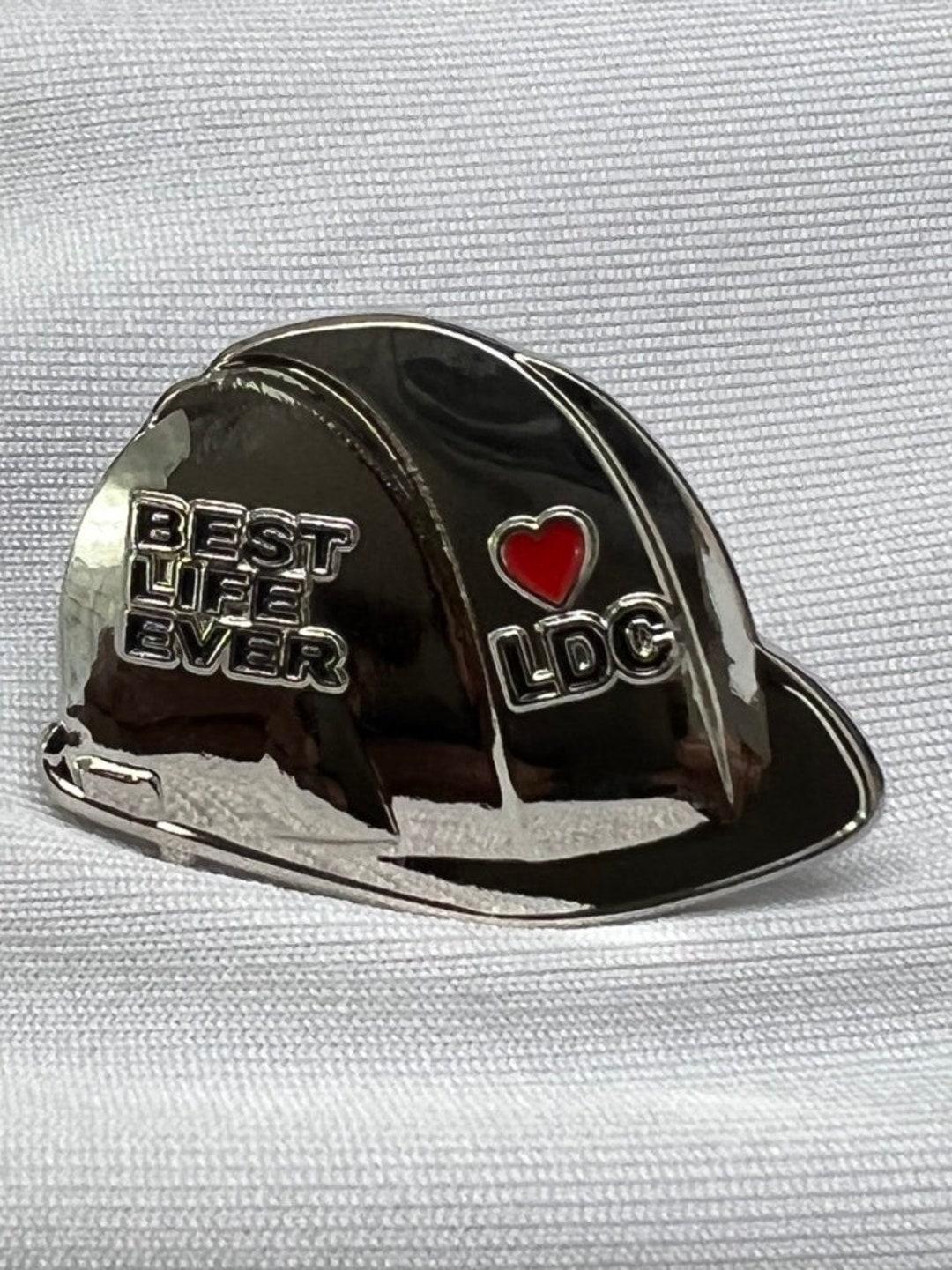 Construction Hard Hat Best Life Ever Silver Hardhat Lapel - Etsy