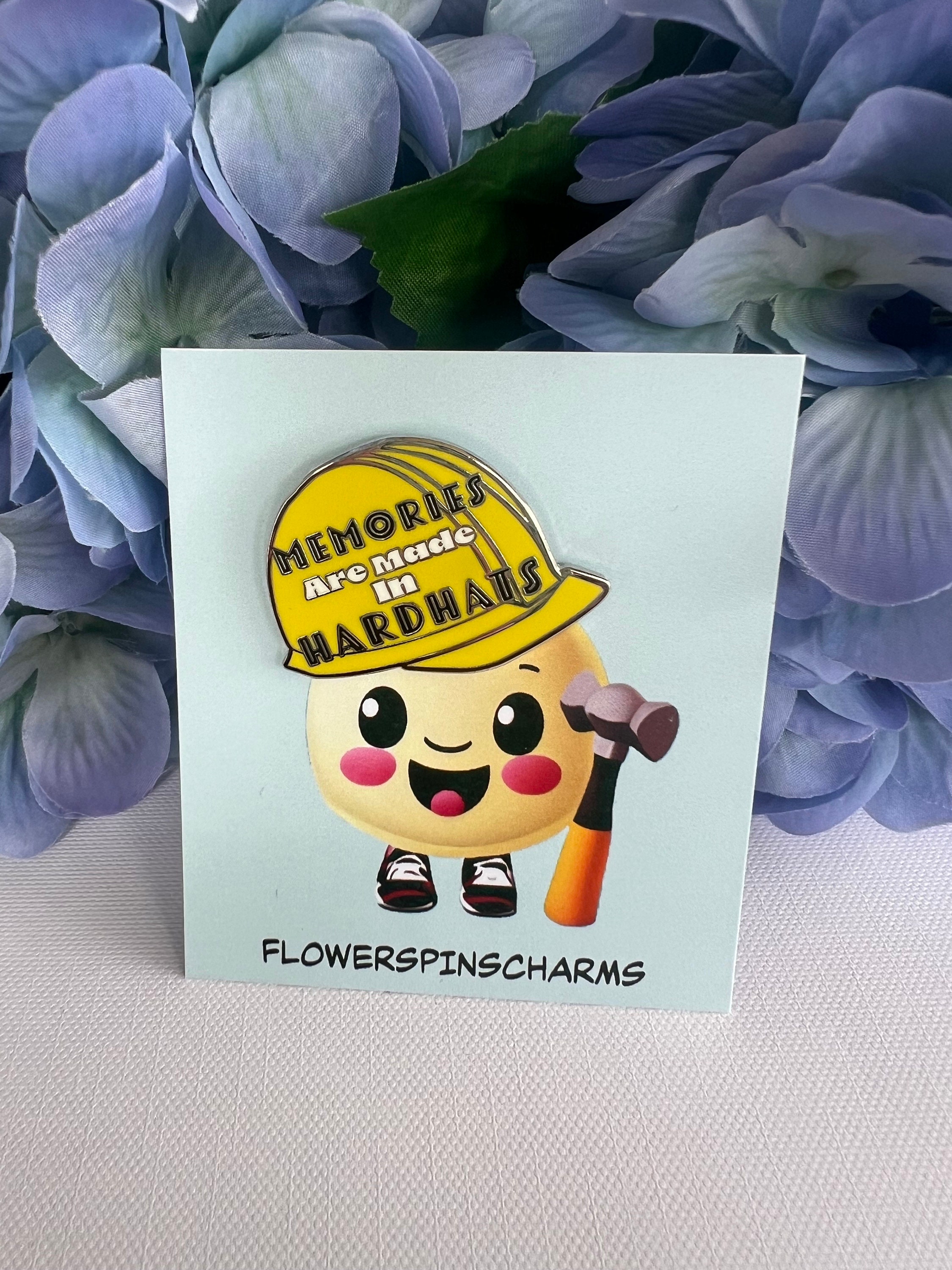 Construction Hard Hatmemories Are Made in Hardhats Lapel Pin Gift LDC ...
