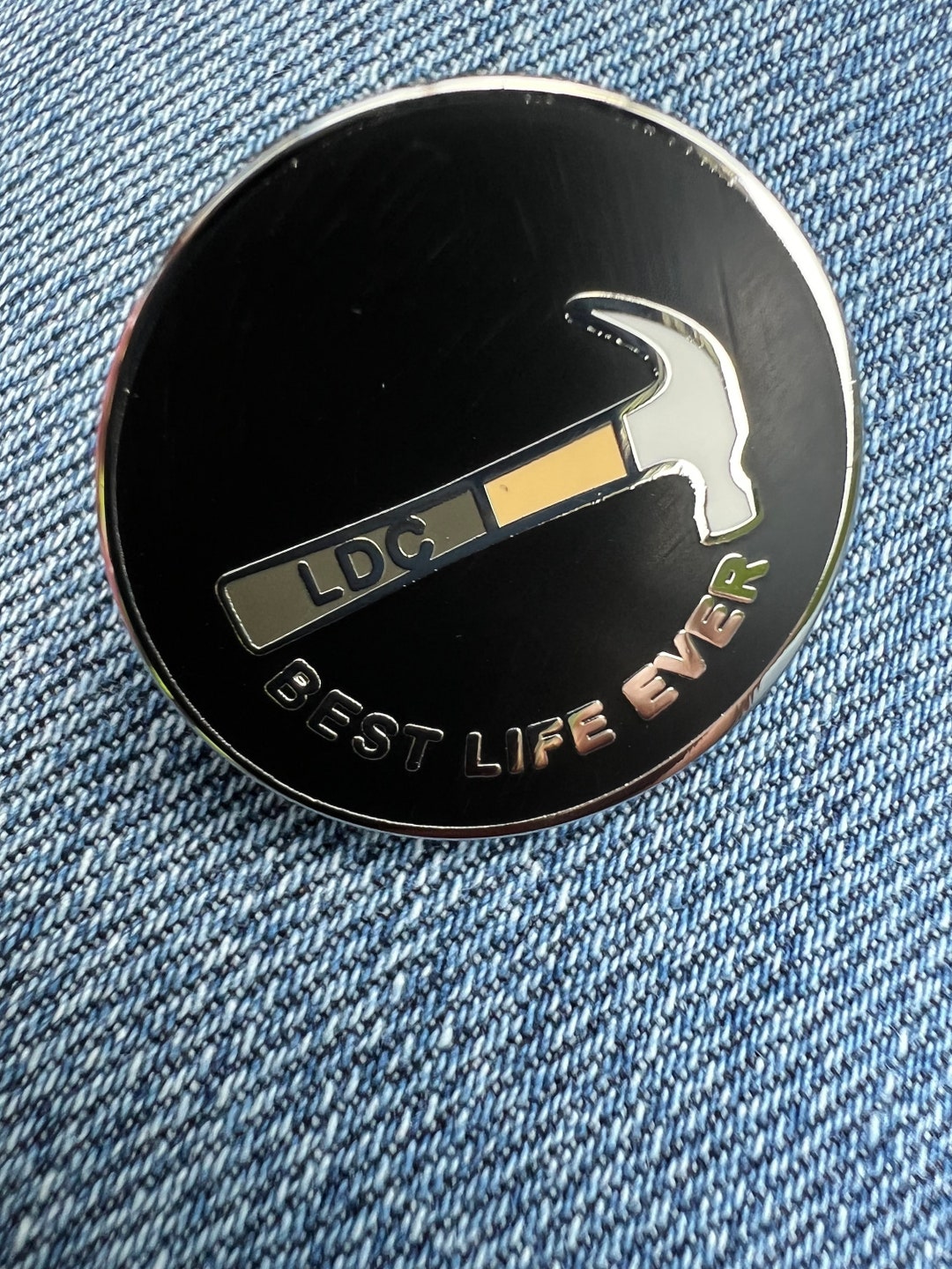 Best Life Ever hard Enamel Hammer Lapel Pin LDC - Etsy