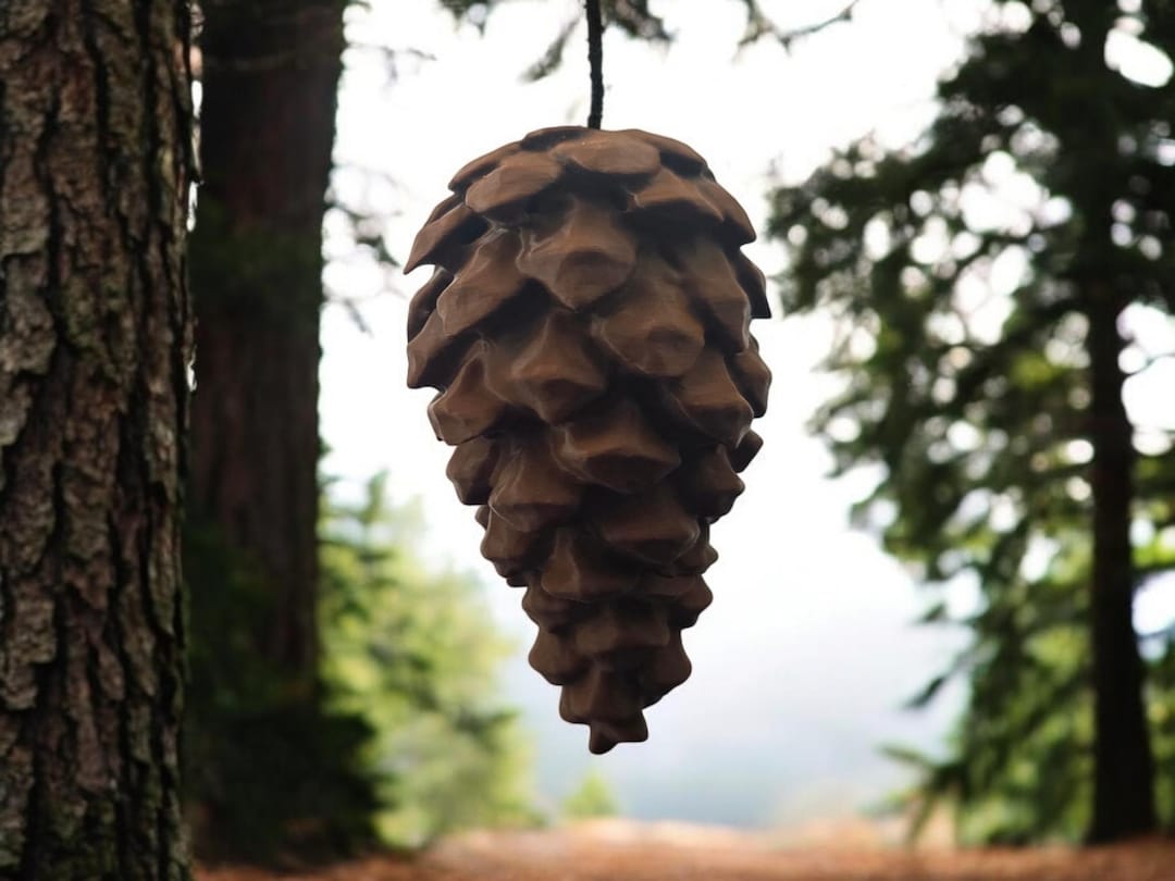 Large Hanging Pinecone Geocache | Cache Stash Container | Hide A Key ...