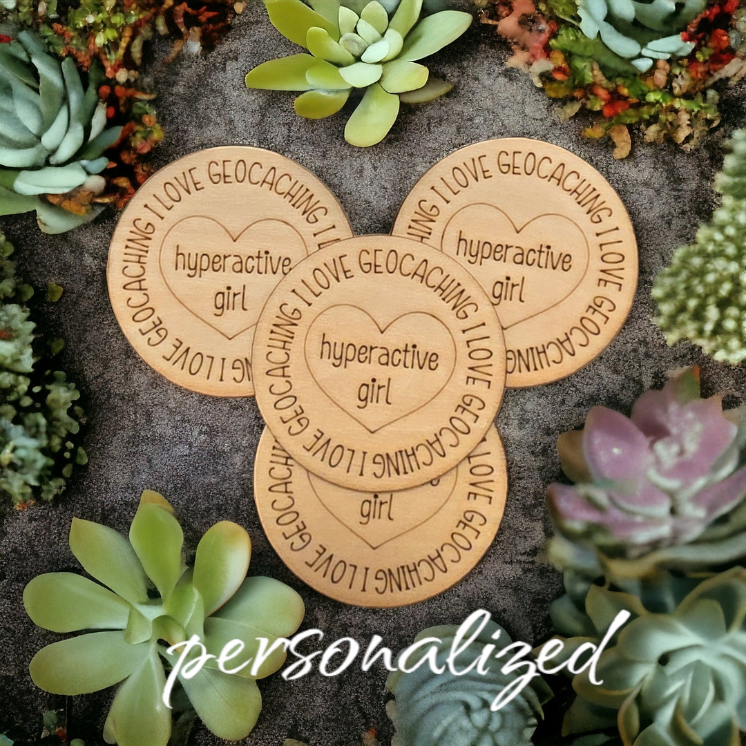 Geocaching Personalized Swag Tokens Wooden Nickels Pack - Multiple Size ... Geocaching Personalized Swag Tokens Wooden Nickels Pack - Multiple Size ...