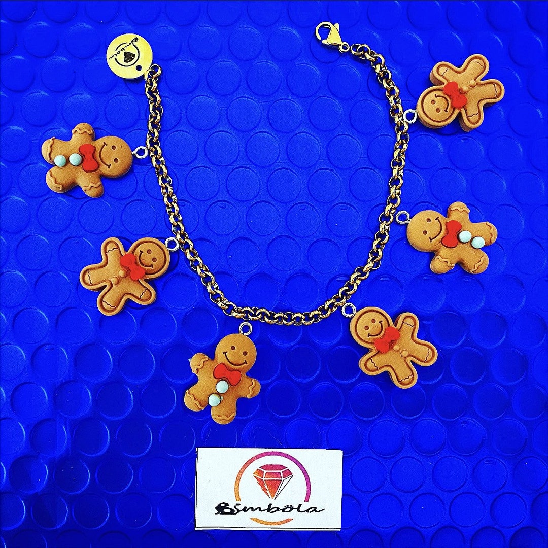 Christmas Bracelet Christmas Bracelet Gingerbread Bracelet Christmas ...