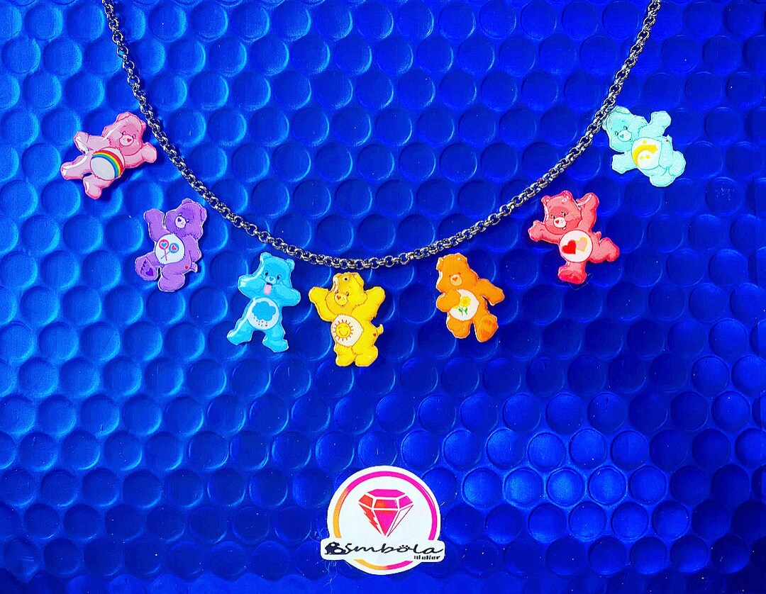 Bear Necklace, Bear Necklace, Eighties Necklace, Bear Wristband, Steel ...