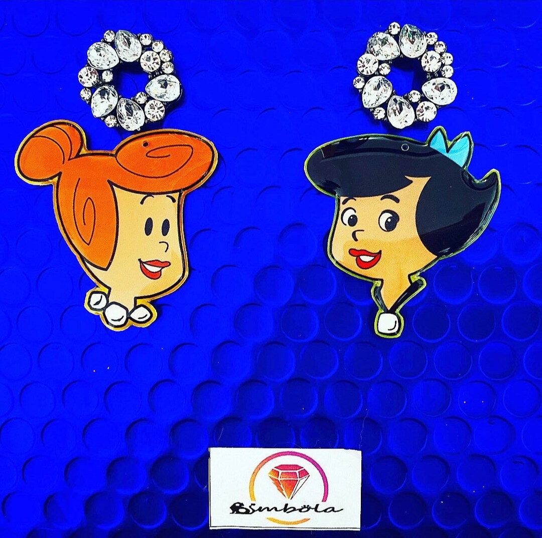 Comic Earrings Cartoon Earrings Vilm Earrings Beauty Earrings Funny ...