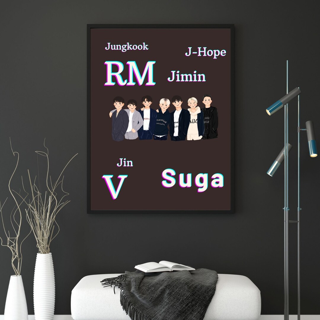 BTS Army Wall Decor, BTS Home Decor, Bts Lightstick, Oversized Wall Art ...