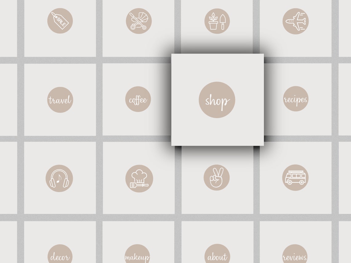 Highlight Cover Template Highlight Covers Neutral Highlight Covers ...