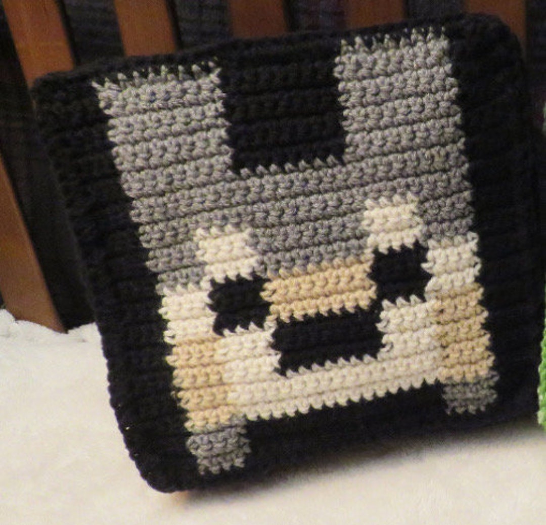 Minecraft-inspired Wolf Crochet Pillow Pattern - Fun & Easy DIY Home ...