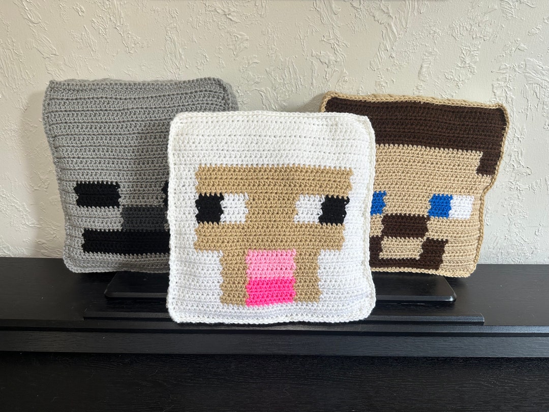 Minecraft-inspired Sheep Crochet Pillow Pattern - Soft & Easy DIY Craft ...