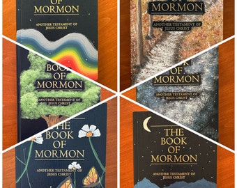 Galaxy Painted Book of Mormon - Etsy