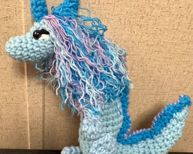 Blue Water Dragon US PDF Crochet Pattern (english) - Etsy Canada