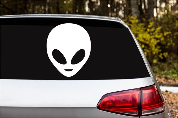 Alien Head Decal Sticker Vinyl Decal Window Car Truck | Etsy
