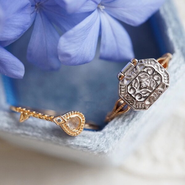 Locket Ring - Etsy