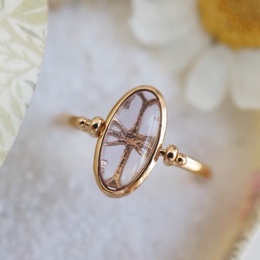 Amethyst Spinning Ring, Reversible Ring, Amethyst Cabochon, Double ...