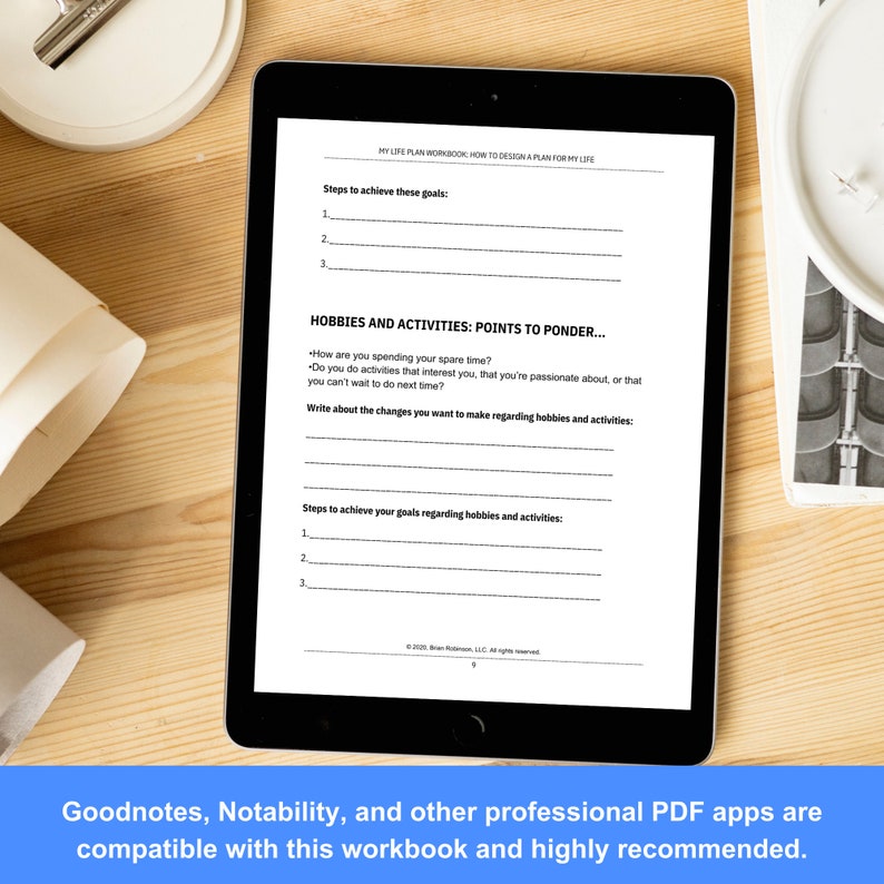 Life Plan Workbook Life Goal Planning Workbook Life - Etsy