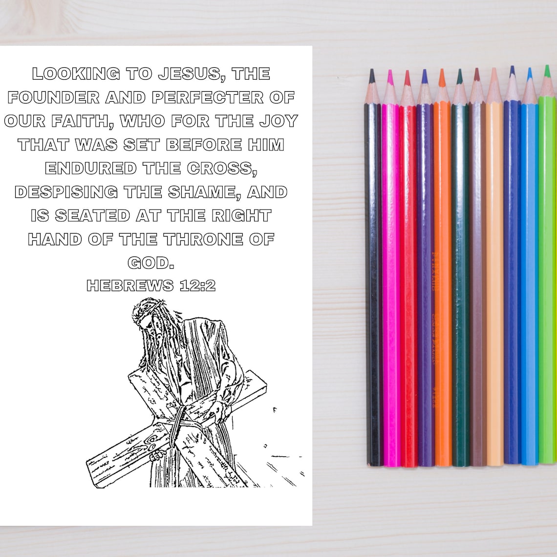10 Printable Christian Coloring Pages | Scripture Coloring Pages | Kids ...