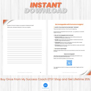 How to Break Free From Bad Habits Digital Printable Workbook - Etsy