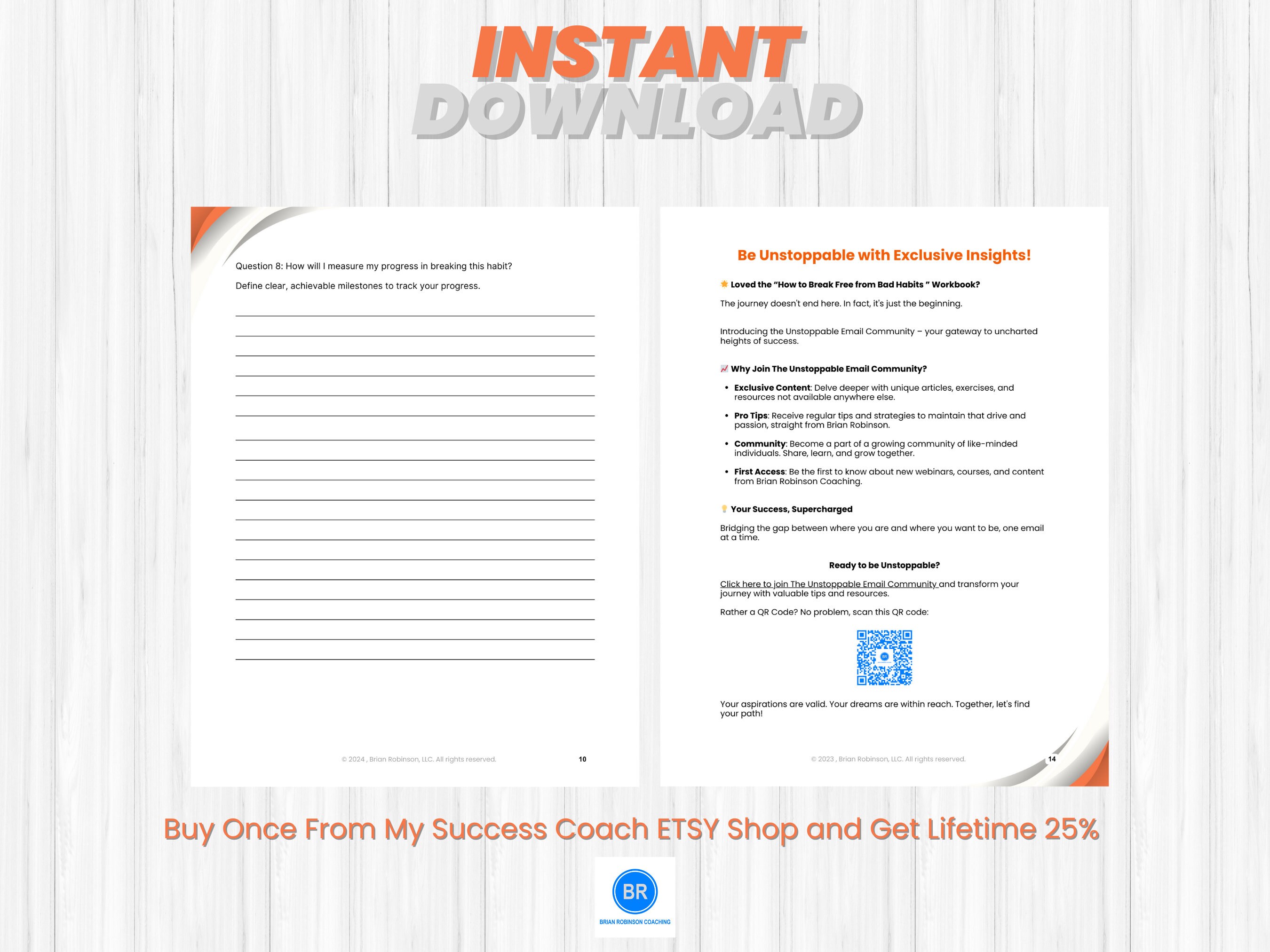 How to Break Free From Bad Habits Digital Printable Workbook - Etsy