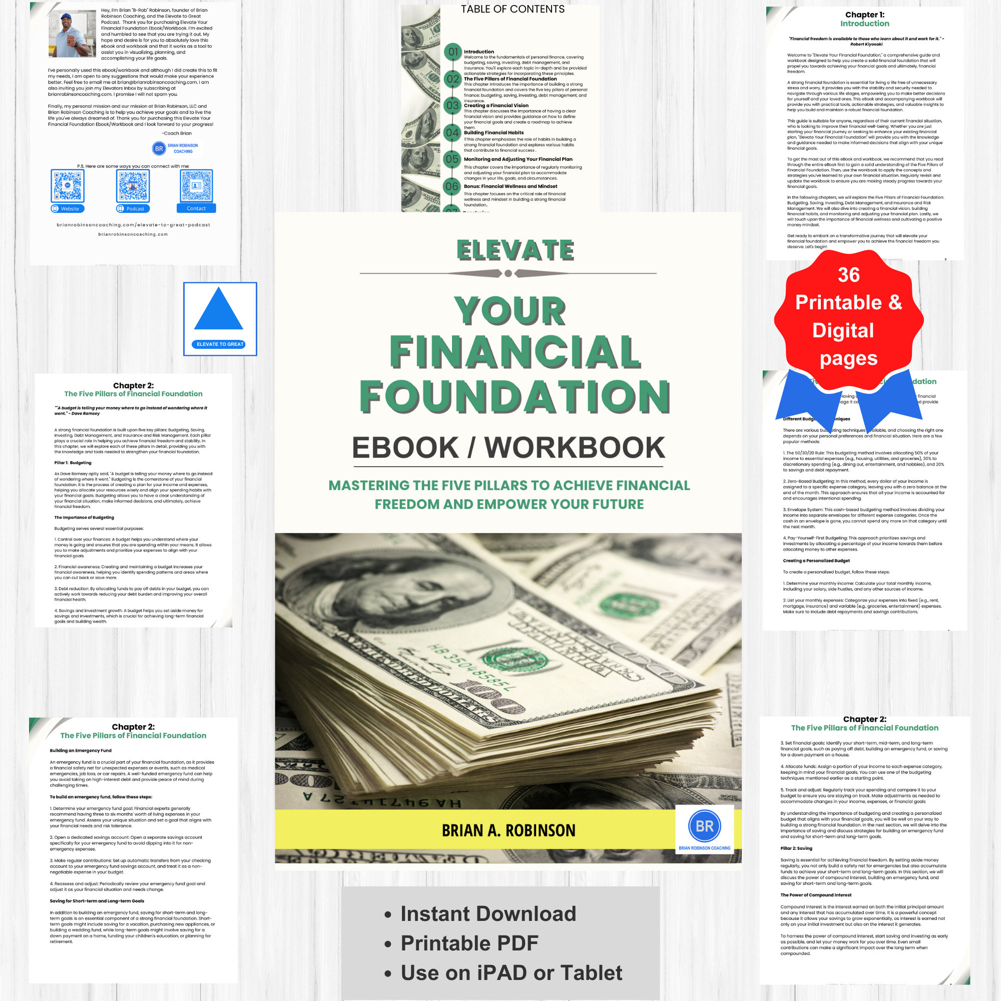 Elevate Your Financial Foundation Ebook & Workbook - Etsy