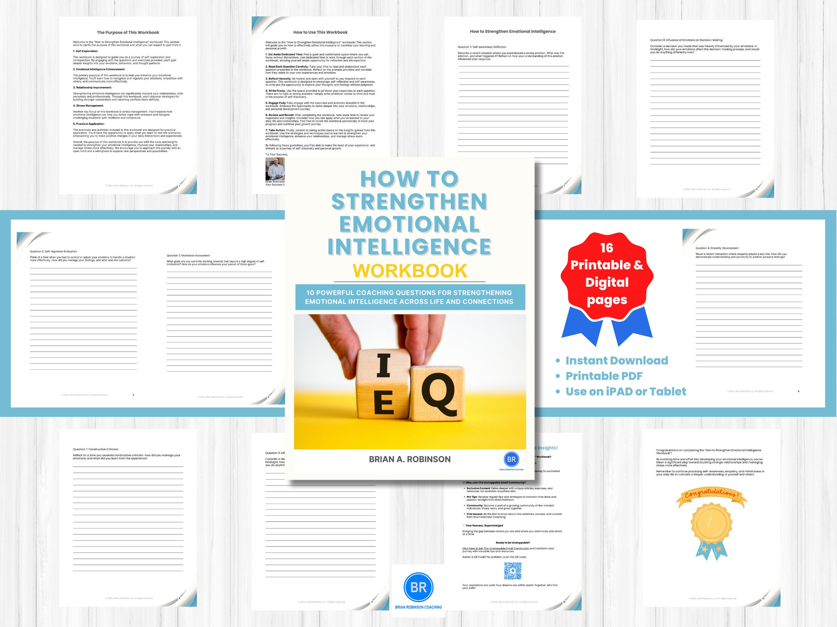 How to Strengthen Emotional Intelligence Workbook - Etsy