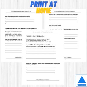 Life Plan Workbook | Life Goal Planning Workbook | Life Coaching ...