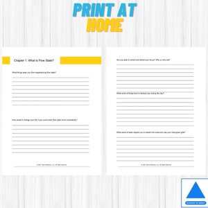 Develop Your Flow State Workbook | Positive Vibe Workbook | Self ...