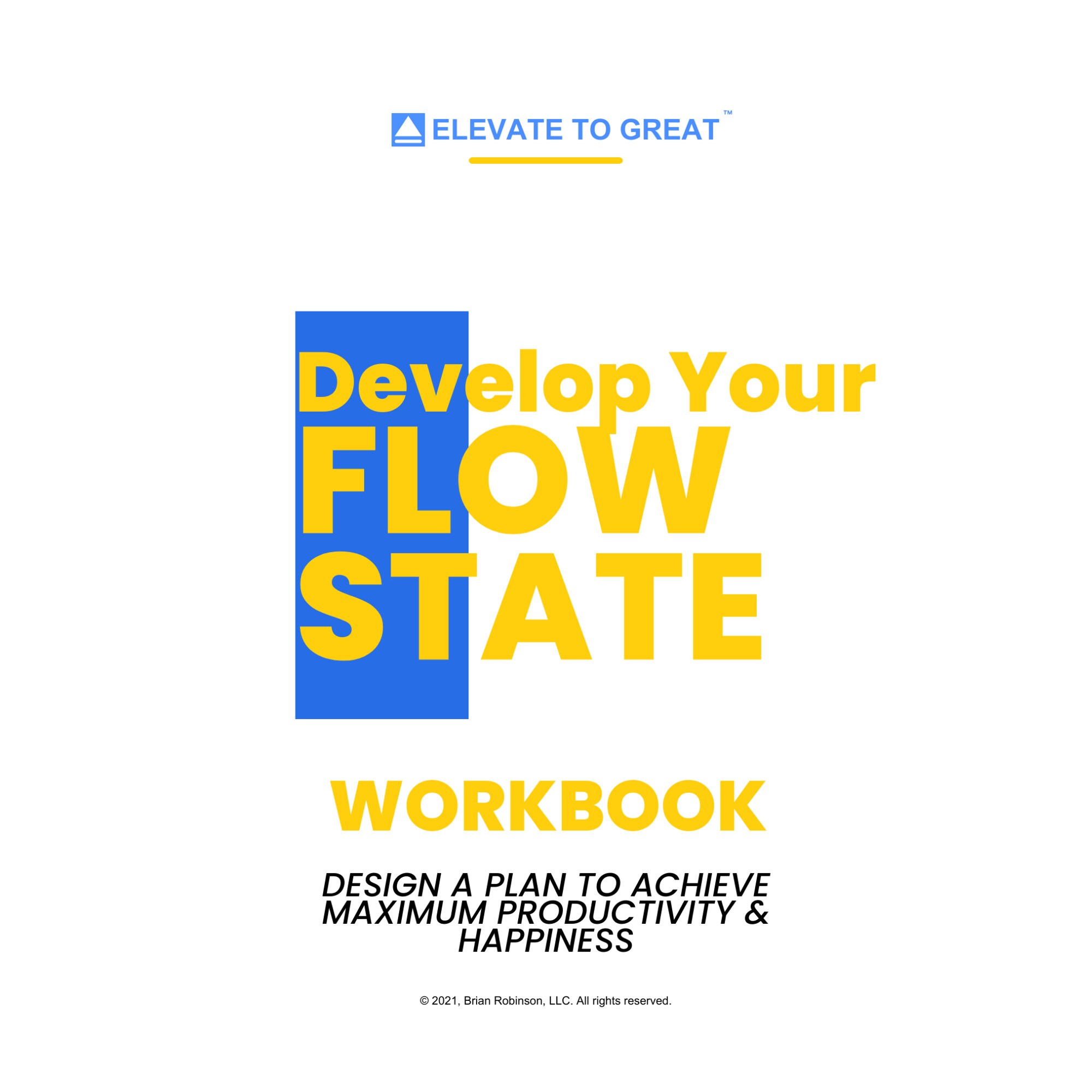 Develop Your Flow State Workbook Positive Vibe Workbook Self Reflection Workbook Self Awareness ...