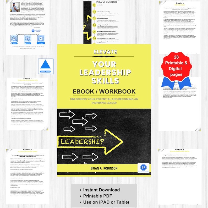 Elevate Your Leadership Skills Ebook / Workbook - Etsy