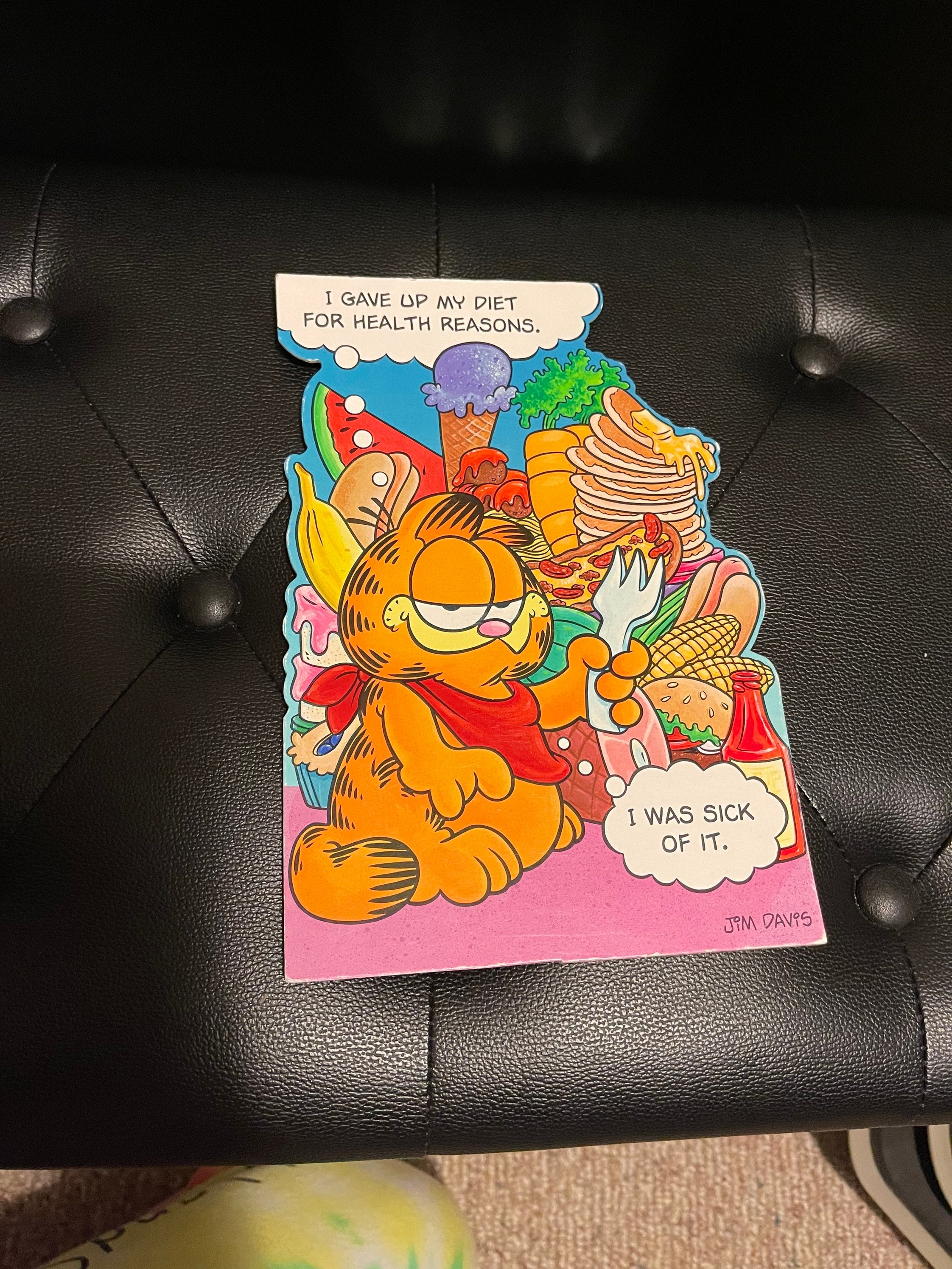 Garfield Feeling Sick At Work