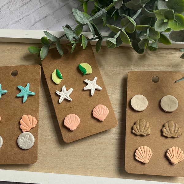 Summer Clay Earrings - Etsy