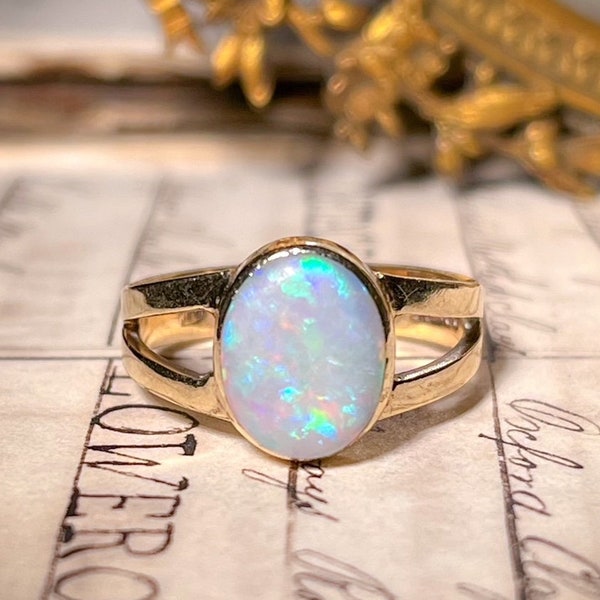 Vintage Opal Ring - Etsy