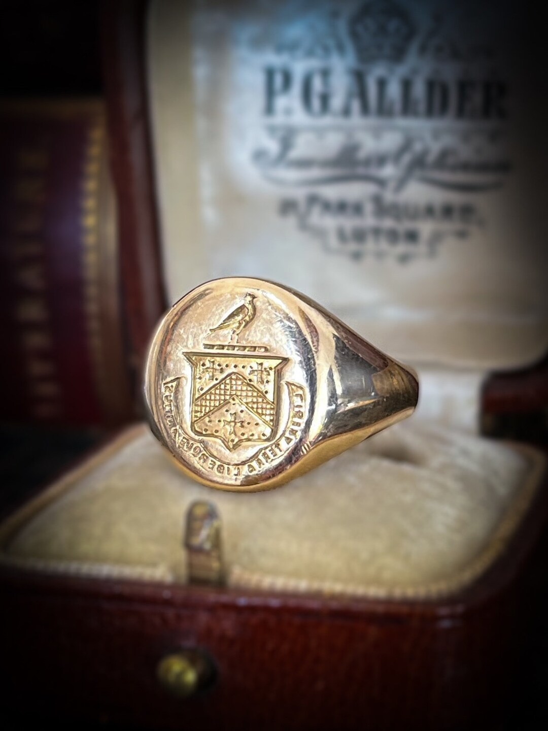 Antique Tiffany & Co Intaglio Signet Ring in 14 Carat Gold C. 1930's ...