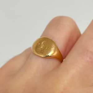 Antique Phoenix Intaglio Signet Ring in 18 Carat Gold Edwardian C. 1905 ...