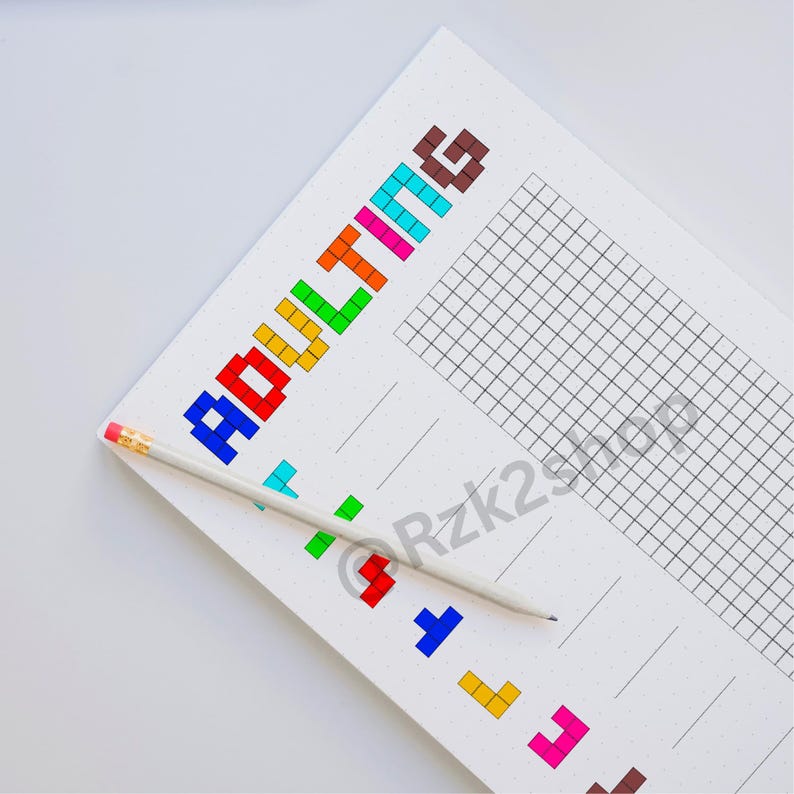 Adulting Tracker Printable Monthly Journal Page Fun Habit and Task ...