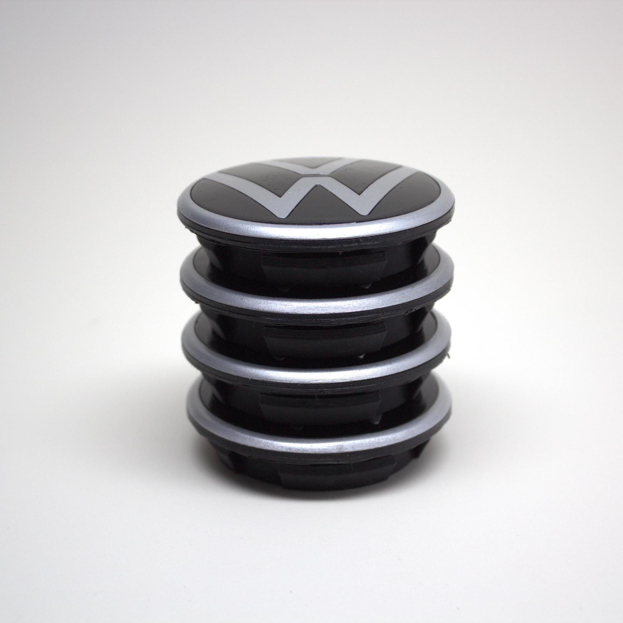 VW Center Caps 66 Mm – Set of 4 | OEM Fitment | Custom Wheel Hub Caps ...