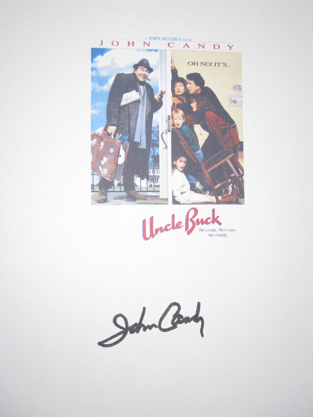 Uncle Buck Signed Movie Film Script Screenplay Autograph Signature John ...