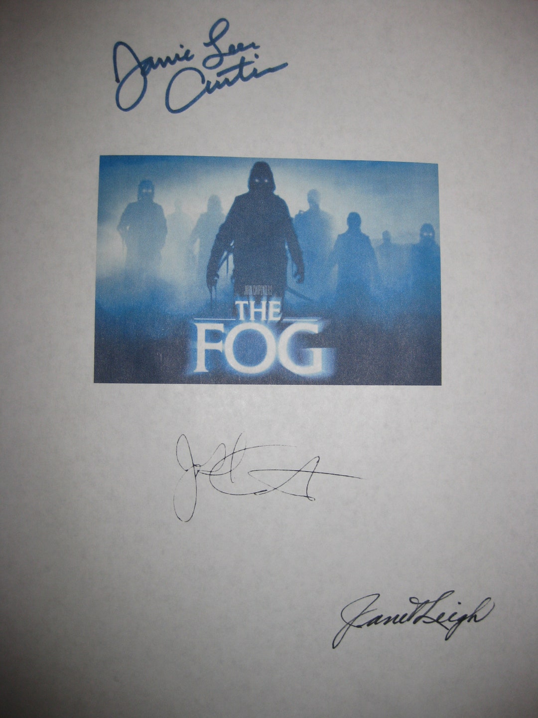 The Fog Signed Film Movie Screenplay Script X3 Autograph John Carpenter ...