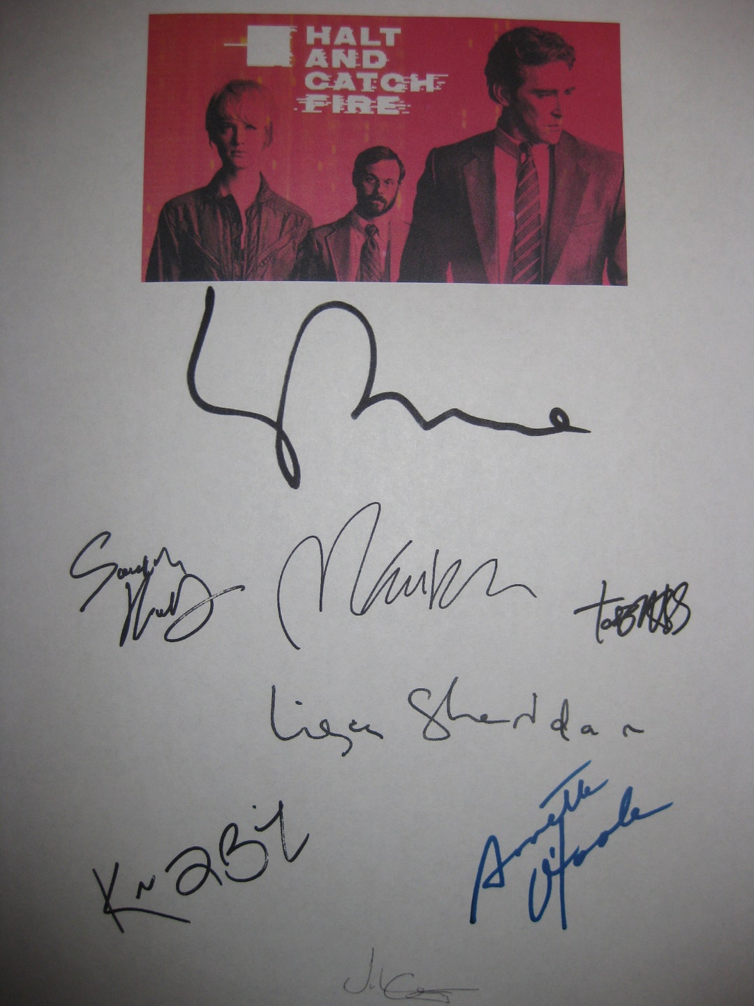 Halt and Catch Fire Signed TV Pilot Script Screenplay X8 Autograph Lee ...