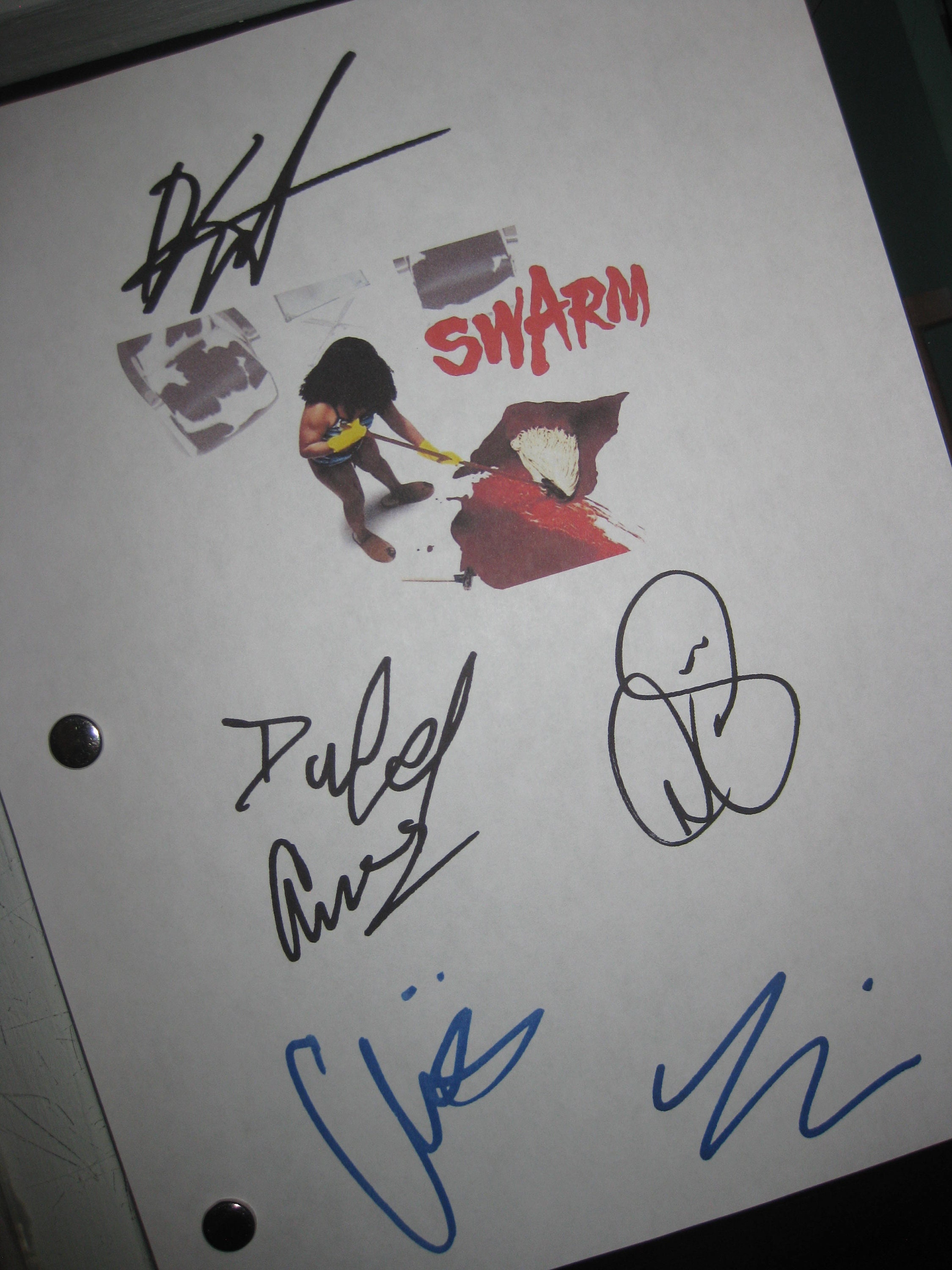 Swarm Signed TV Pilot Script Screenplay Autograph X5 Signature Donald ...